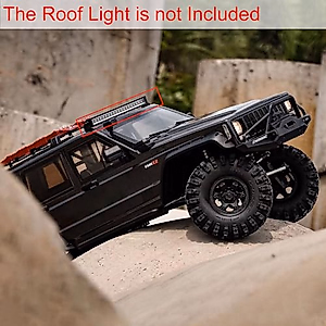 wheelfun CROSSRC 1/8 EMOX2 RC Crawler Off Road Car 4WD Remote Control Off-Road Vehicles Model All Terrain Truck 2Speed Gearbox Motor ESC Servo Remote Control(Meteorite Gray)