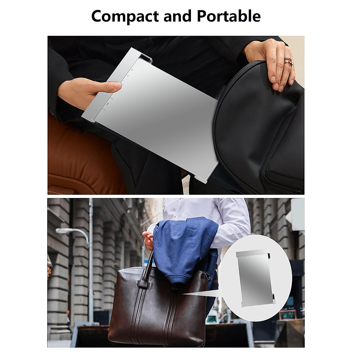 14” Dual Laptop Monitor Extender- FHD 1080P IPS Portable Screen Extender with USB-C & Mini HDMI Port, Plug & Play, Easy to Carry, Lightweight Side Screen for 14-17.3” Laptops, Switch, Xbox