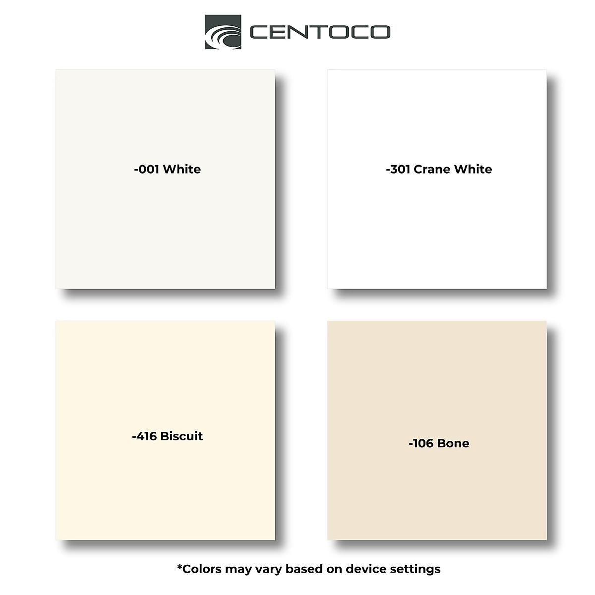 Centoco Elongated Toilet Seat Soft Close, Closed Front with Cover, Molded Wood, Made in the USA, 900SC-001, White