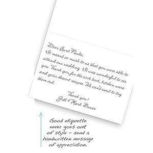 Hortense B. Hewitt 50-Count Peacock Feather Thank You Note Cards