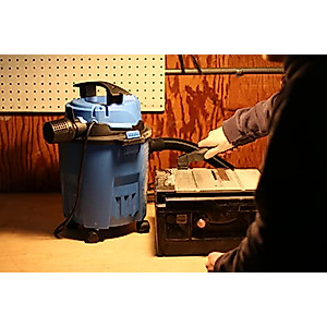 Micro-Mark Mini Wet/Dry Vacuum, 3 Gallon, 4 Horsepower, 4.0 HP AC, Blue