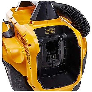 DEWALT 20V MAX Cordless Wet-Dry Vacuum, Tool Only (DCV580H),Black, Yellow, 17.10 Inch x 12.80 Inch x 12.30 Inch