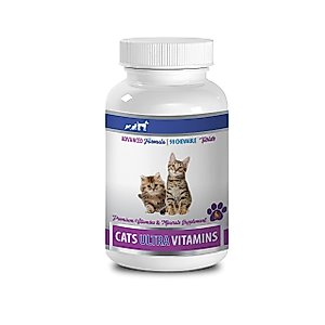 cat Vitamins for Shedding - CAT Ultra Vitamins - Essential Minerals and NUTRIENTS - Immune Support - Hair and Coat Health - Vitamin d for Cats - 1 Bottle (90 Chewable Tablets)