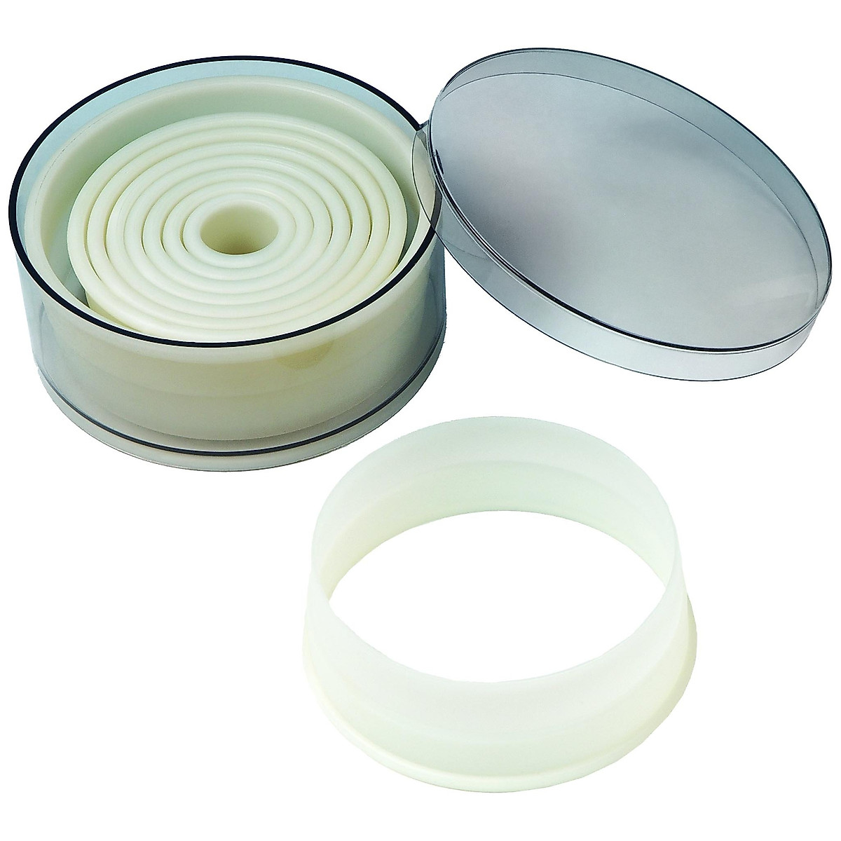 Fat Daddio's Round Pastry Cutter Set, 9 Piece