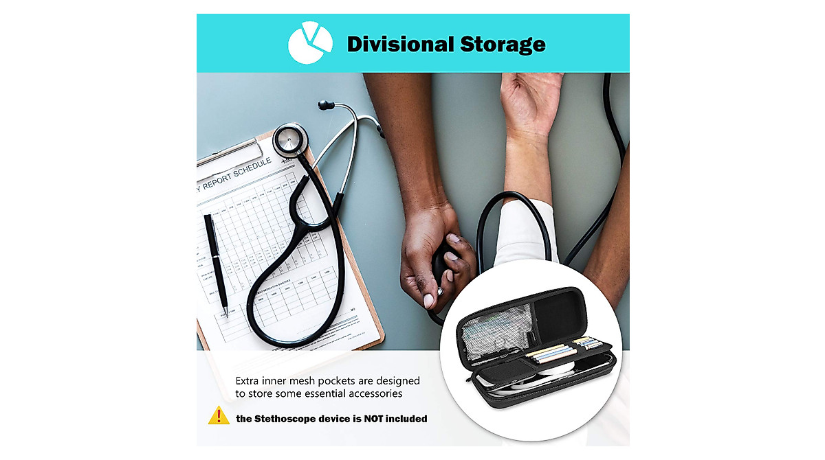 ProCase Electronic Organizer & Stethoscope Case for Travel & Healthcare