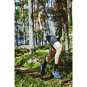 Karhu Men's Ikoni Trail Water Resistant Trail Running Shoe, Set Sail/Harvest Pumpkin, 8.5