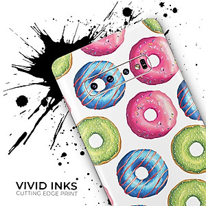 DesignSkinz Yummy Colored Donut Galore Protective Vinyl Decal Wrap Skin Cover Compatible with The Samsung Galaxy S20 (Screen Trim & Back Glass Skin)