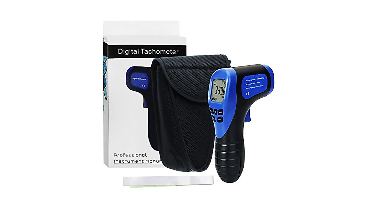 Digital LCD Tachometer - Measure RPM Safely & Accurately