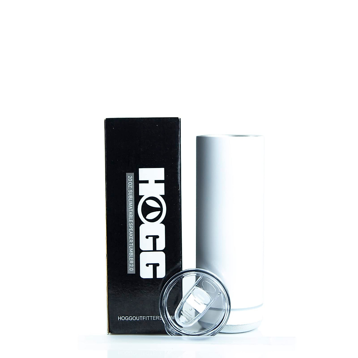Hogg 20oz Sublimatable Wireless Speaker Tumbler 2.0 DIY, Customizable, Add Logo, Vinyl, Alcohol Ink, or Glitter & Epoxy To Any Cup