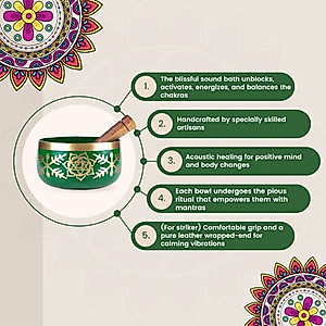 SINGING BOWL (GREEN, 5 IN)