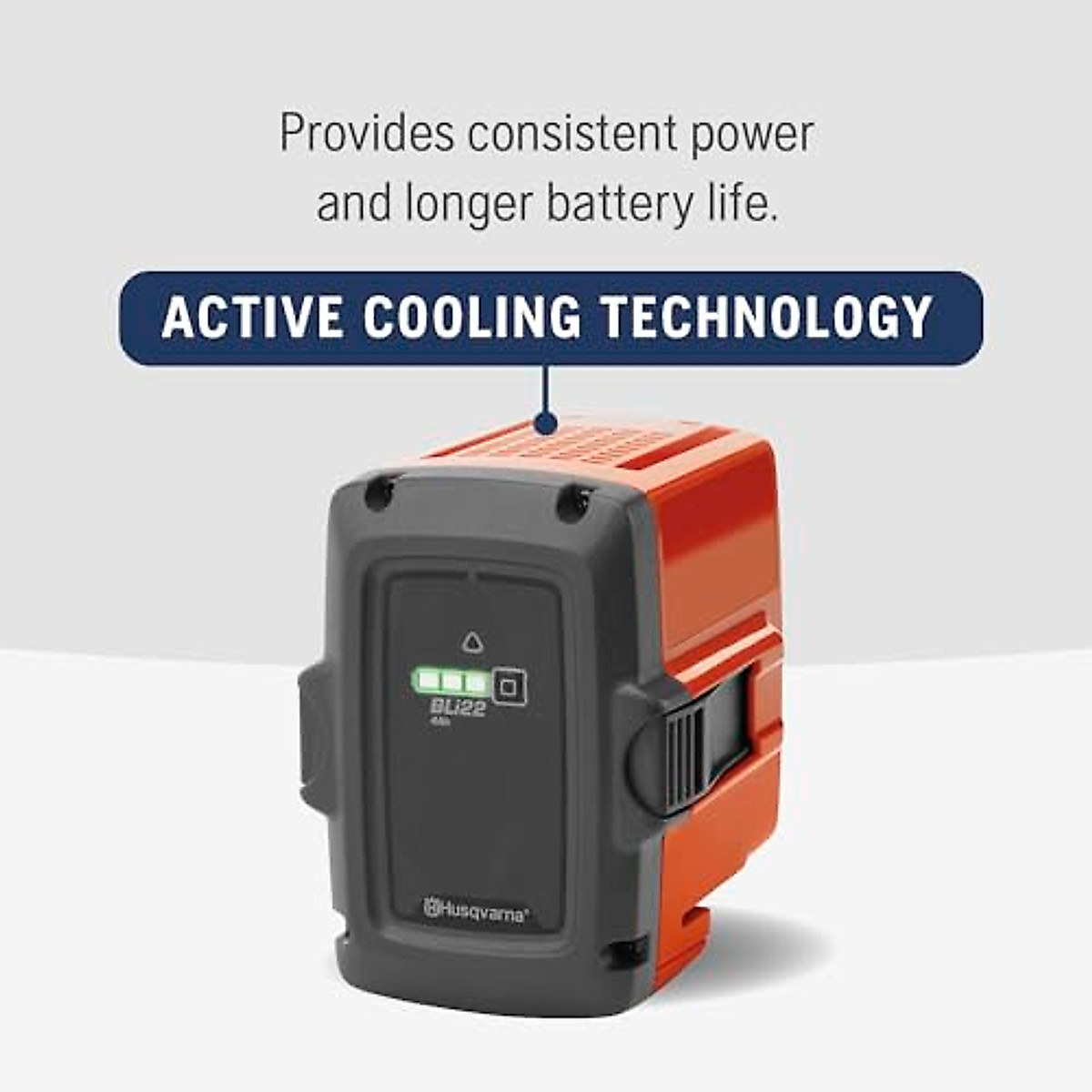 Husqvarna BLi22 40V Battery, 144Wh Lithium Ion Battery 100-Series Power Tools Including Battery Chainsaws, Leaf Blowers and Trimmers, Orange