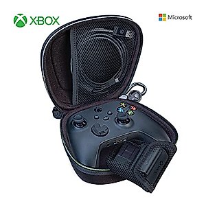 Game Traveler Xbox System X/S Controller Case - Licensed and Tested by Xbox, Hard Shell Ballistic Nylon Case, Securely Holds Your System X/S Controller, Mesh Pocket Holds Charge Cable and Extra Controller Cable