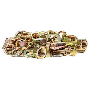 5170 Piece Grade 8 USS Hex Head Cap Screw (Bolt), Nut, and Washer Assortment 1/4"-3/4" Coarse Thread Set