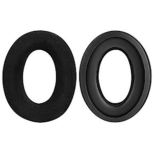 Geekria Comfort Velour Replacement Ear Pads for Sennheiser Game ONE, PC360, PC363D, PC373D Headphones Ear Cushions, Headset Earpads, Ear Cups Repair Parts (Black)