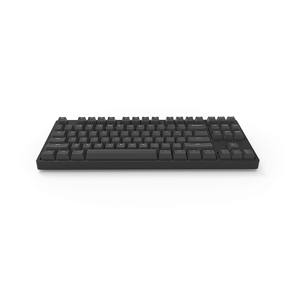 ikbc W200 Wireless Mechanical Keyboard with Cherry MX Red Switch for Windows and Mac OS, Enables Media Key and LED Indicator (2.4G Dongle, USB 2.0, PBT Double Shot 87 Keycaps, Black Color, ANSI/US)
