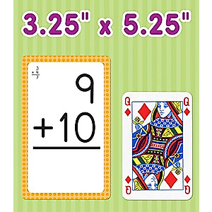 Carson Dellosa 4-Pack Math Flash Cards for Kids Ages 4-8, 211 Addition and Subtraction Flash Cards and Multiplication and Division Flash Cards for Kindergarten, 1st, 2nd, 3rd, 4th, 5th & 6th Grade