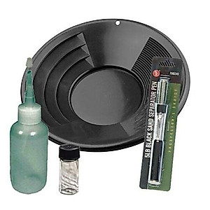 Sluice Monkey 14" Black Gold Pan Panning Kit