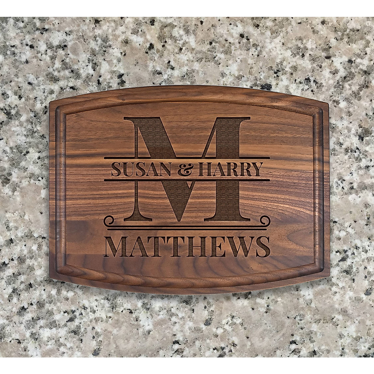 Personalized Mr & Mrs Cutting Board Wedding Gifts for Couple Custom Cutting Board Engraved Arched