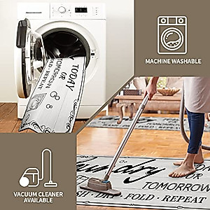 TPAPFRLY Farmhouse Laundry Room Rug 20"X59" Waterproof Laundry Mat for Laundry Room Non-Slip Entrance Rug Area Rug for Bathroom, Mudroom, Kitchen, Washroom, Light