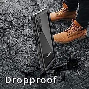 Hllhunkhe for Samsung Galaxy A13 5G Waterproof Case with Built-in Screen Protector - Rugged Full Body Underwater Dustproof Shockproof Drop Proof Protective Cover for Samsung Galaxy A13 5G (Black)