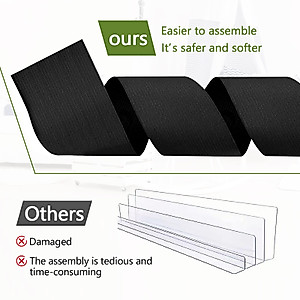 Under Couch Blocker Under Bed Blocker 4IN Toy Blockers for Furniture Bed Bumpers with Strong Adhesive, Stop Things Going Under Sofa Couch or Bed, Easy to Install