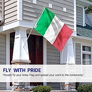 Anley Fly Breeze 3x5 Foot Italy Flag - Vivid Color and Fade proof - Canvas Header and Double Stitched - Italian Flags Polyester with Brass Grommets 3 X 5 Ft