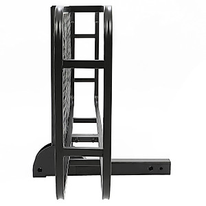 KUAFU 60"x20"x6" Folding Hitch Mount Cargo Carrier Rear Luggage Basket Fit 2" Receiver for Van, SUV, Truck, Trailer, Car 550LBS Capacity Fold Up Trailer Tow Hitch Cargo Rack