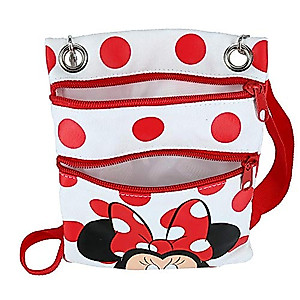 Disney Polka Dot Minnie Mouse Passport Crossbody Bag