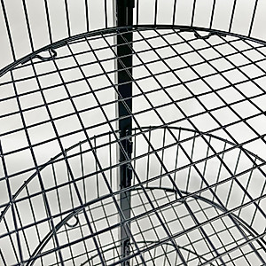 Azar Displays 300703-BLK 3 Tiered Round Wire Dump Bins, Black