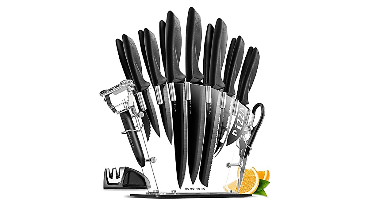 Home Hero 17-Piece Kitchen Knife Set | Ultra-Sharp & Durable Blades