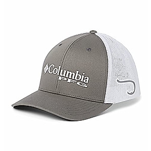 Columbia unisex adult PFG Mesh Ball Cap, Titanium, Hook, Small-Medium US