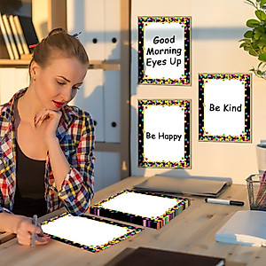 100 Sheets Back to School Confetti Black Stationery 8.5x11 Computer Border Printer Paper, Letterhead Paper for Teacher Printing Writing Letters, School Printer Supplies for Kids Home Family