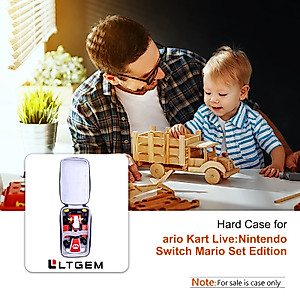 L LTGEM Storage Case for Mario Kart Live: Home Circuit -Luigi Set - Nintendo Switch Luigi Set Edition - Travel Protective Carrying Bag(Green)