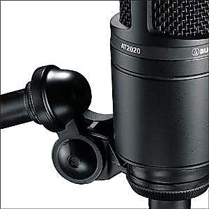 Audio Technica AT2020PK Studio Microphone with ATH-M20x, Boom - XLR Cable Streaming/Podcasting Pack and Spider Microphone Shockmount, Pop Filter