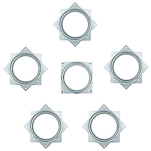 8Pack Lazy Susan Turntable Bearings, 6”Square Rotating Plate, 500lbs Capacity 5/16”Thick Swivel Plate for DIY Lazy Susan Project Storage Organizer Rack Cake Decorating Sculpture Displays