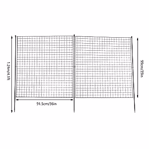 5 Panels Decorative Garden Fence 15ft (L) x 39in (H) No Dig Dog Animal Barrier Fencing, Rustproof Metal Wire Border Flower Edging for Yard Landscape Patio Outdoor Decor
