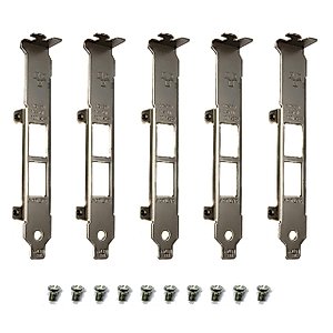 BestParts 5pcs Generic Full Height Brackets for Intel X540-T2 X550-T2 Network Card with Screws