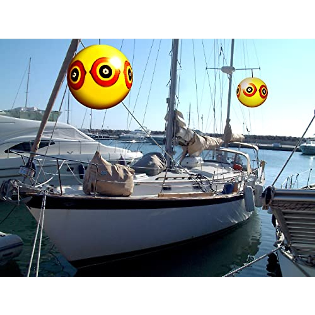 Bird-X Scare-Eye Bird Repellent Predator Eyes Balloon, Yellow