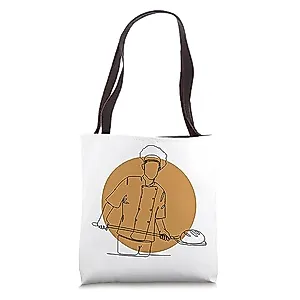 Lineart Bread Dough Bread Maker Bread Queen Bread Baker Tote Bag