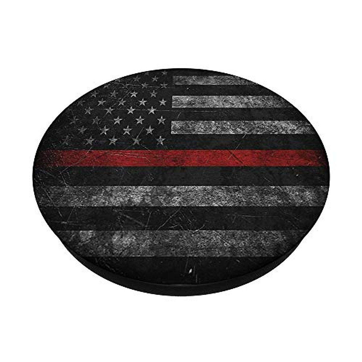 Thin Red Line American Flag Firefighters Gift PopSockets PopGrip: Swappable Grip for Phones & Tablets