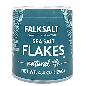 FALKSALT | Natural Sea Salt Flakes 4.4oz. | Gourmet Finishing Salt | Handcrafted, Kosher and Halal Certified