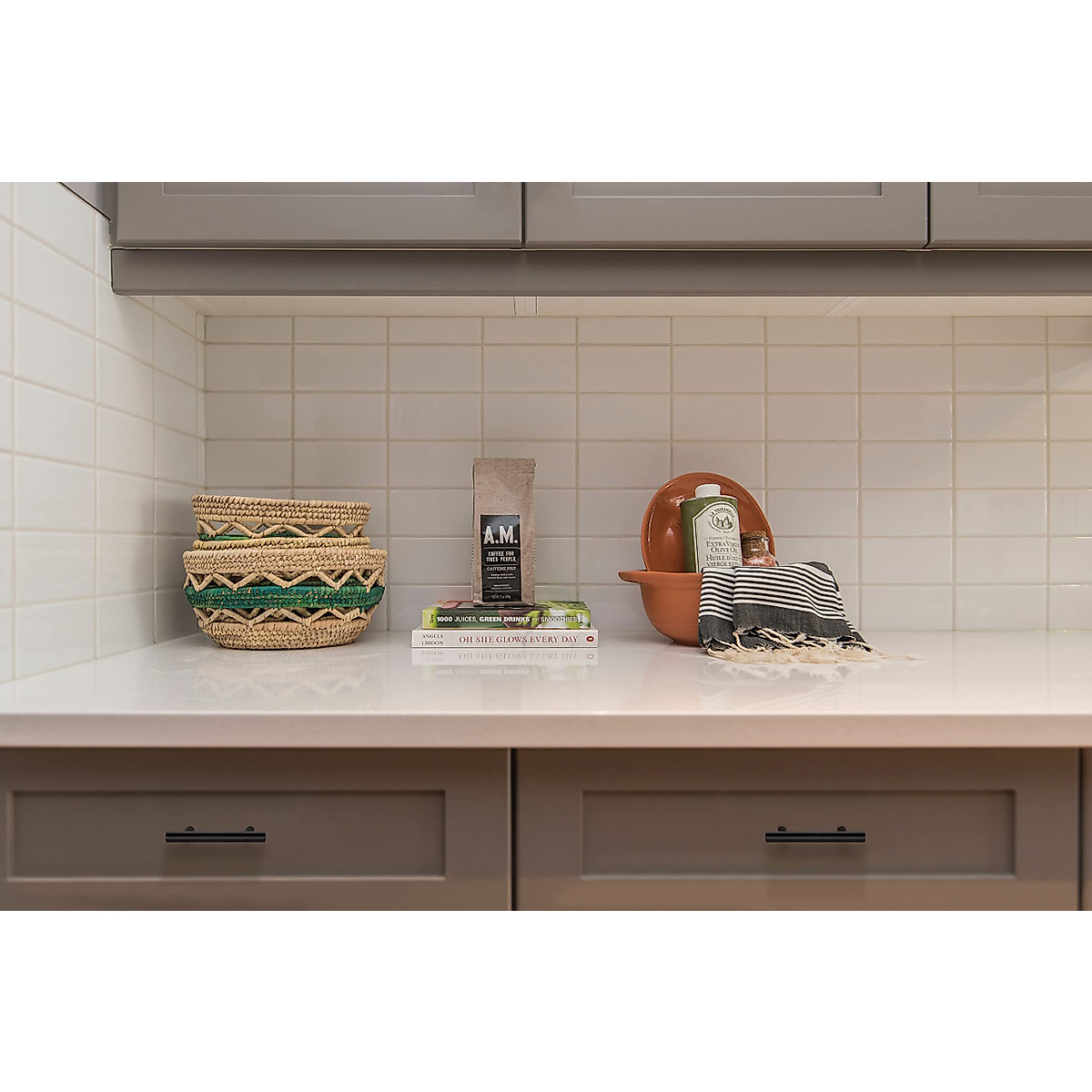 Ravinte 10 Pack T Bar 2-1/2 Inch Hole Center Kitchen Cabinet Pulls, Modern Matte Black Stainless Steel Cabinet Handles, 4 Inch Overall Length Kitchen Hardware for Cupboard Drawer and Kitchen Drawer