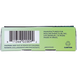 Dollar Shave Club Men's Razor 4-Blade Razor Blade Refill for A Comfortable Shave With Optimally Spaced Razor Blades for Easy Rinsing 4 Count