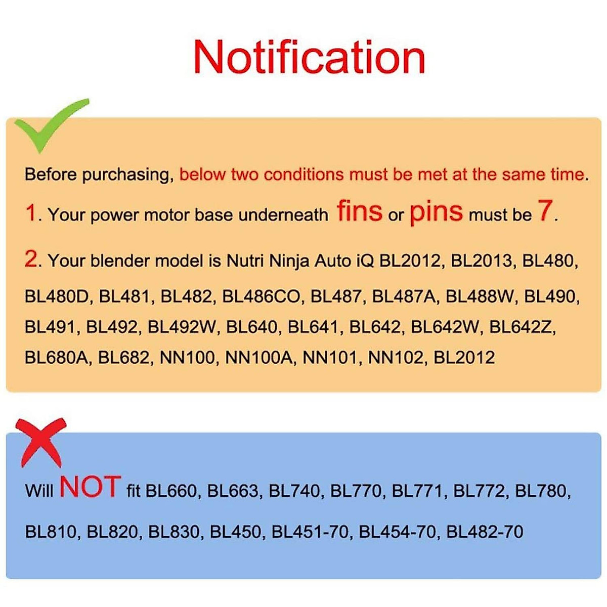 URSUMER Ninja Blender Replacement Parts - 32OZ Ninja Blender Cups and 7 Fins Blade, Nutri Ninja Blender Parts Ninja Bullet Blender Cups for Auto iQ BL682-30 BL642-30 BL450-30 BL482-30 BL687CO-30 ect.