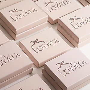 LOYATA Ear Jacket Earrings Gold Stud Bar Thread 14K Gold Filled Dainty Small Simple Hypoallergenic Geometric Jewelry Gift for Women