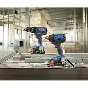 BOSCH GXL18V-239B25 CORE18V 2-Tool Power Tool Combo Kit with Soft Case (2-Batteries Included and Charger Included)