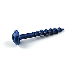Kreg SML-C125B-1200 Blue Kote Weather Resistant Pocket Screws, 1 1/4-Inch #8 Coarse Thread, Maxi-Loc Head, (1200 Count)
