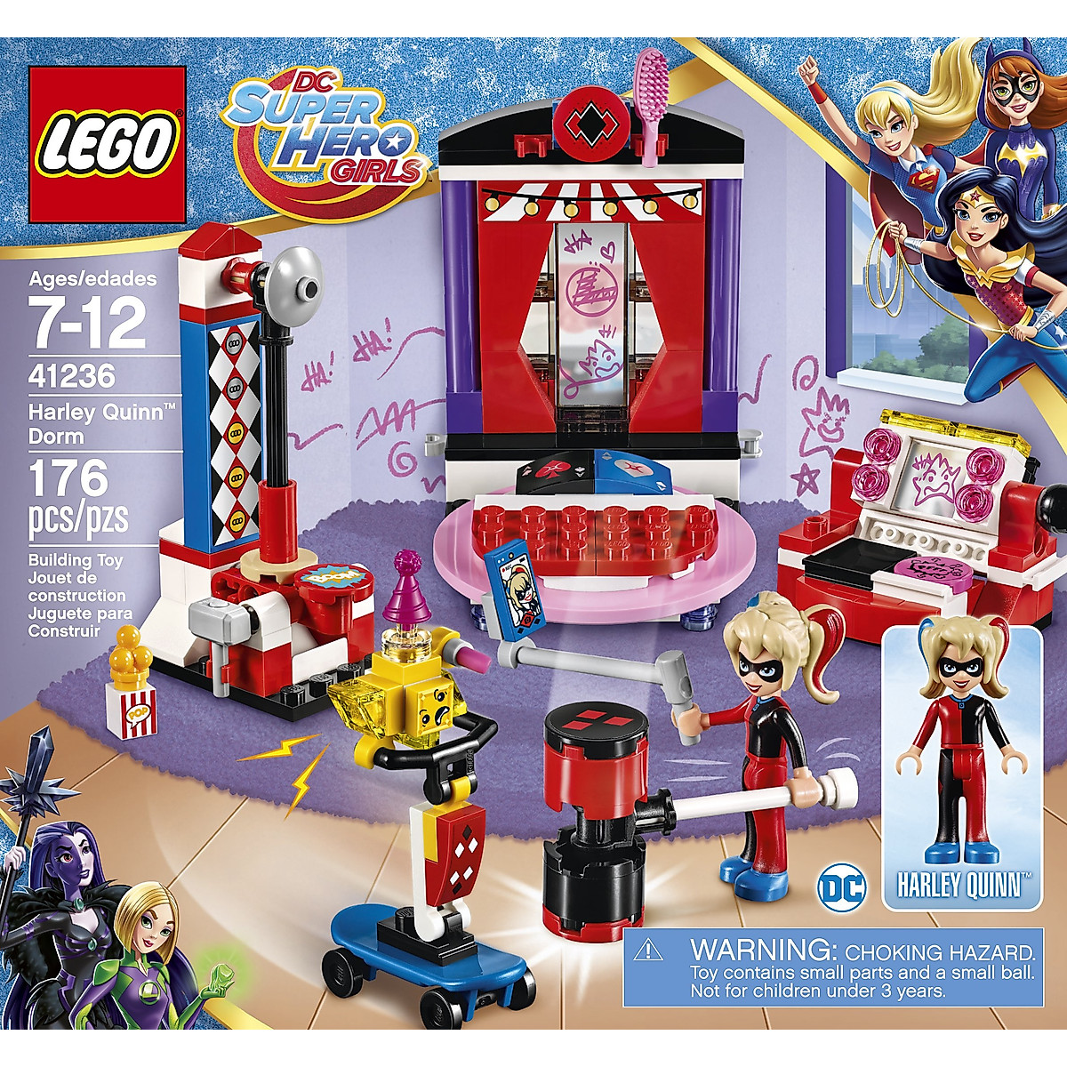LEGO DC Super Hero Girls Harley Quinn Dorm 41236 Building Kit (176 Piece)