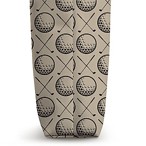 Golf Player Golfer Golfing Ball And Club Sport Golf Cart Tote Bag