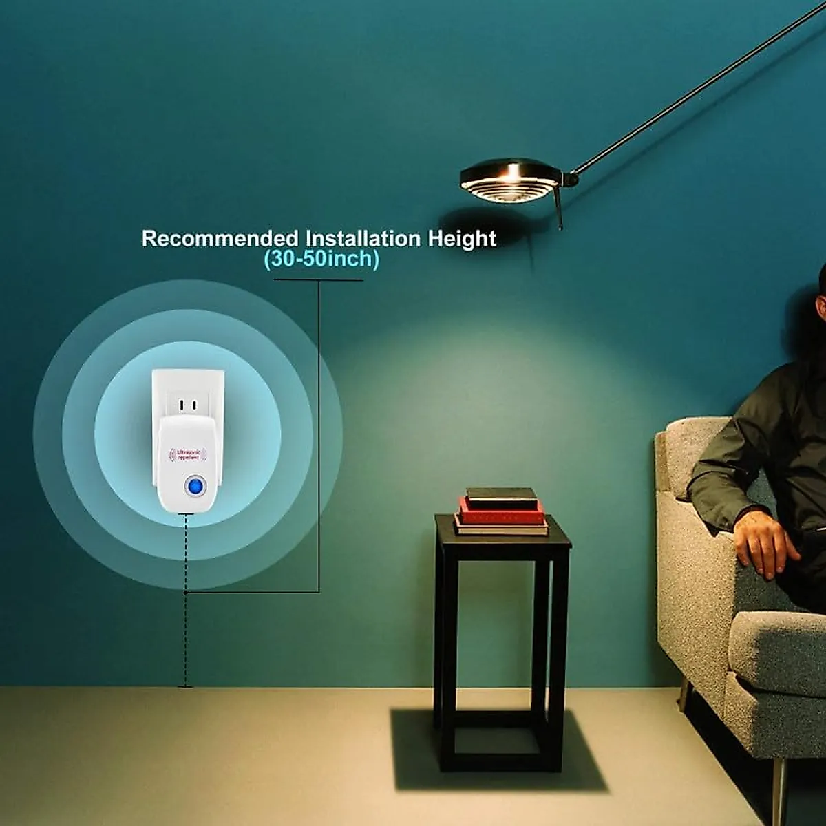 Utrasonic Pest Repeller 6 Pack Pest Control Repellent Indoor for Mosquito,Mice,Roach,Spider,Insects,Rat,Flea